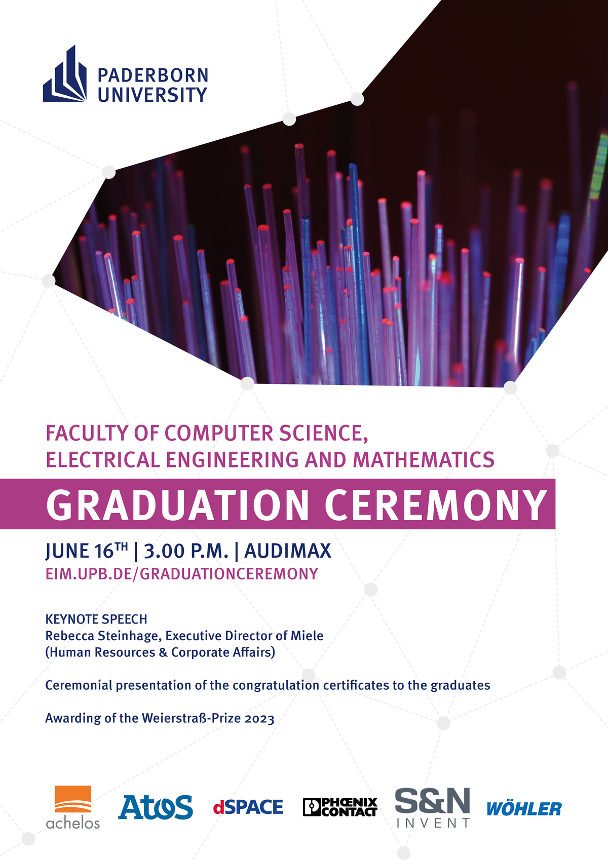 Invitation to this year's graduation ceremony of the Faculty of ...