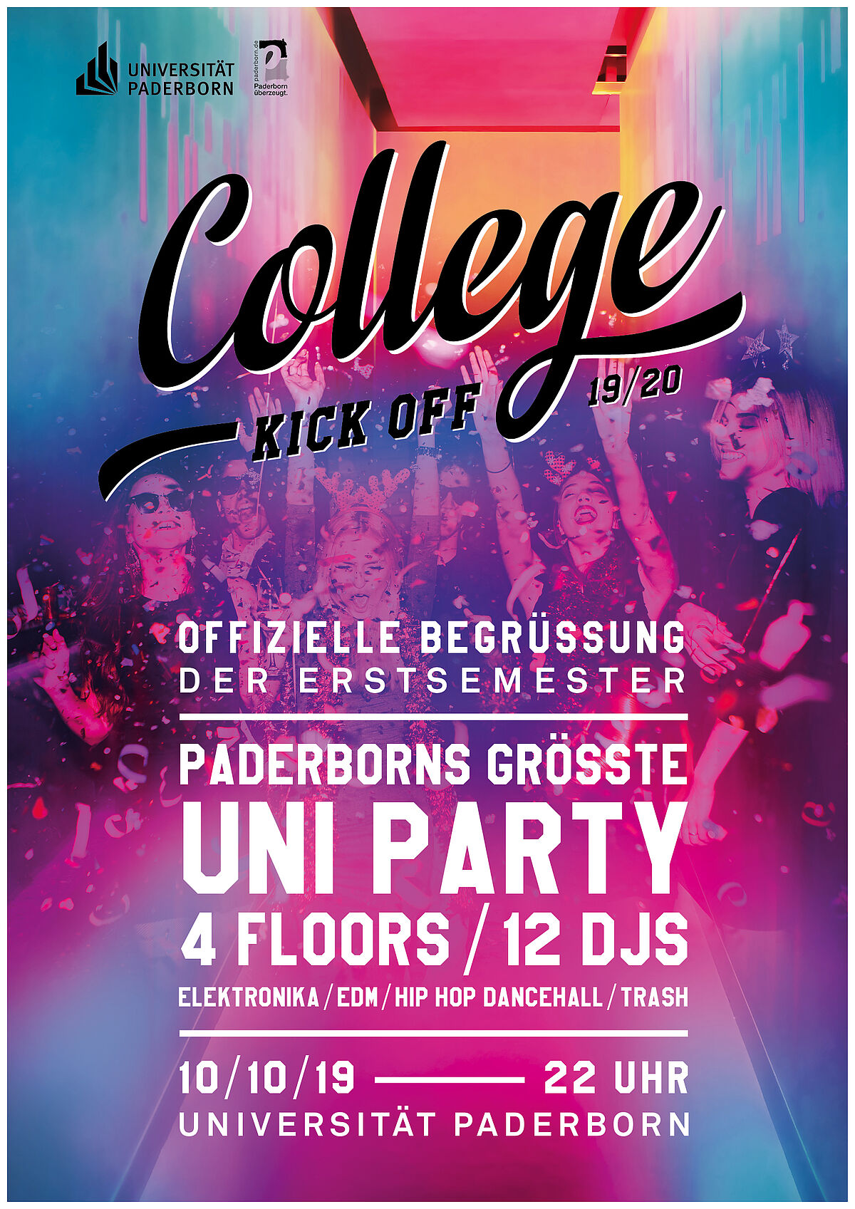 „College Kickoff“: Offizielle Begrüßung der Erstsemester am 10. Oktober