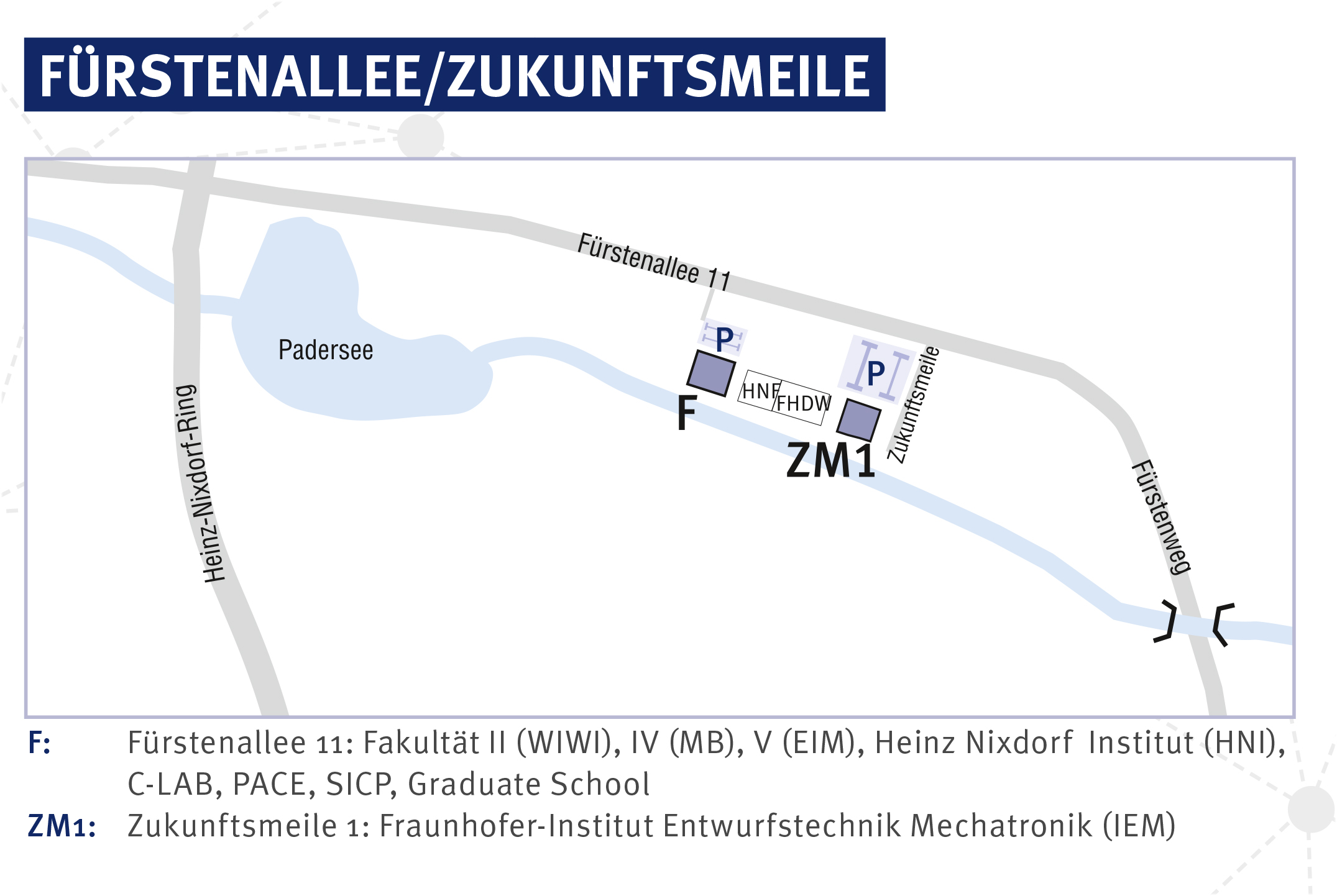 Universität Paderborn - Anreise / Lageplan
