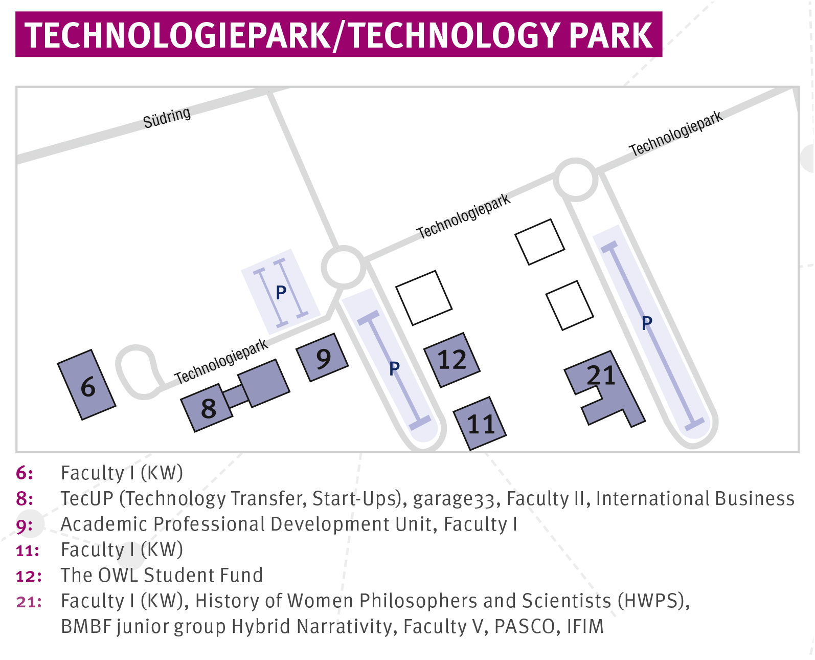 Universität Paderborn - How to get here / campus map