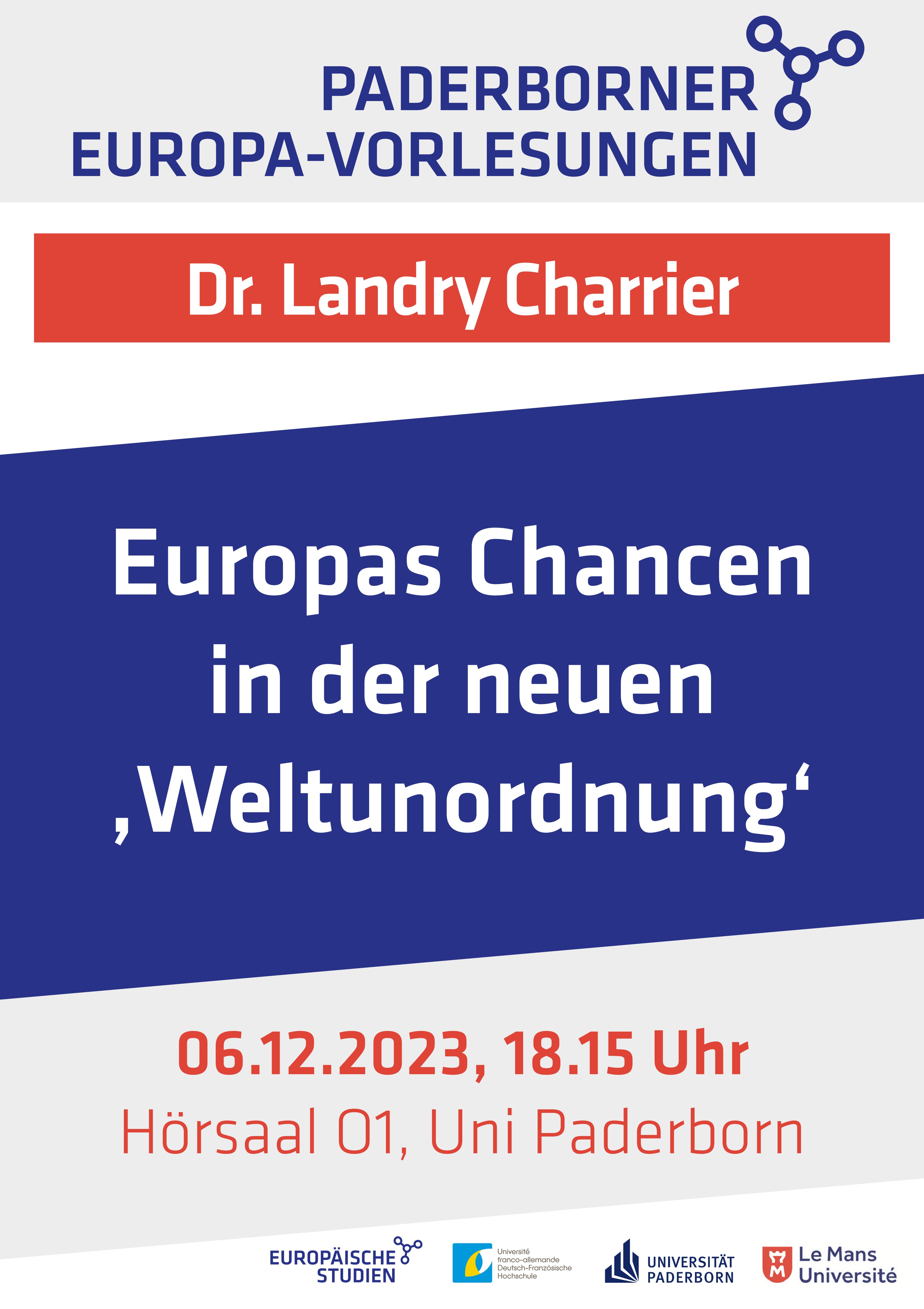Paderborner Europa-Vorlesung: „Europas Chancen in der neuen ...